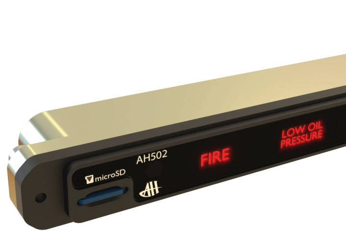 New 1x8 Caption Central Warning Panel - Aero Safety Systems