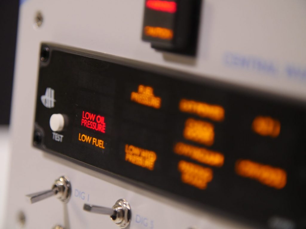 New 1x8 Caption Central Warning Panel - Aero Safety Systems